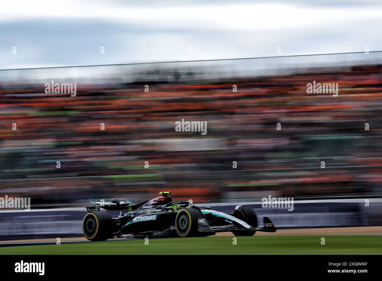 Silverstone, UK. 07th July, 2024. Lewis Hamilton (GBR) Mercedes AMG F1 ...