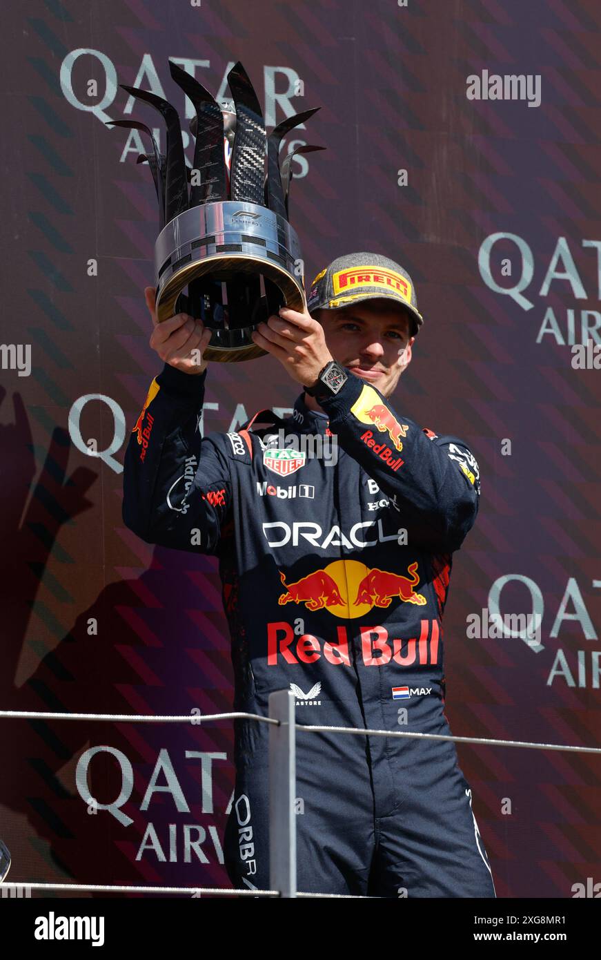 VERSTAPPEN Max (ned), Red Bull Racing RB20, portrait podium during the ...