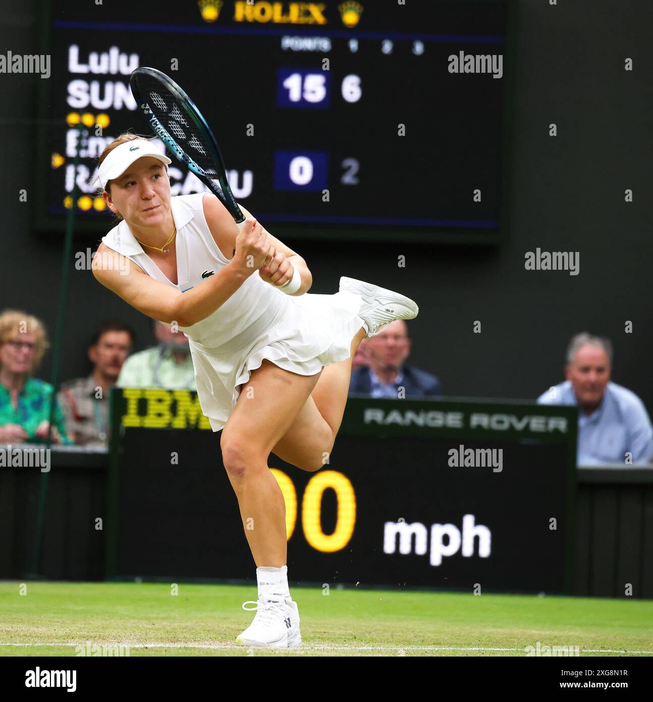 Wimbledon, London, UK. 07th July, 2024. Lulu Sun of New Zealand during ...