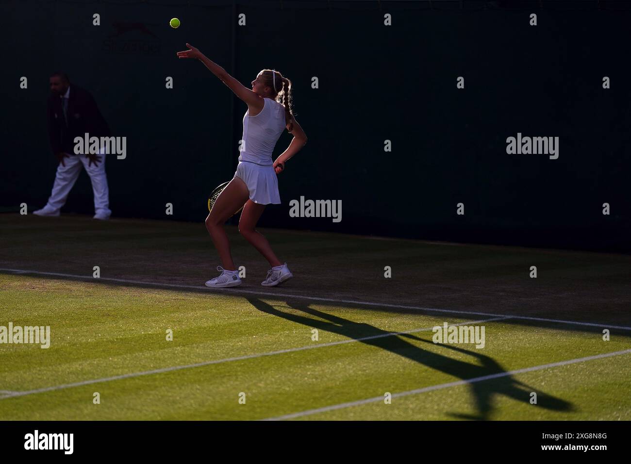 Hollie Smart on day seven of the 2024 Wimbledon Championships at the ...