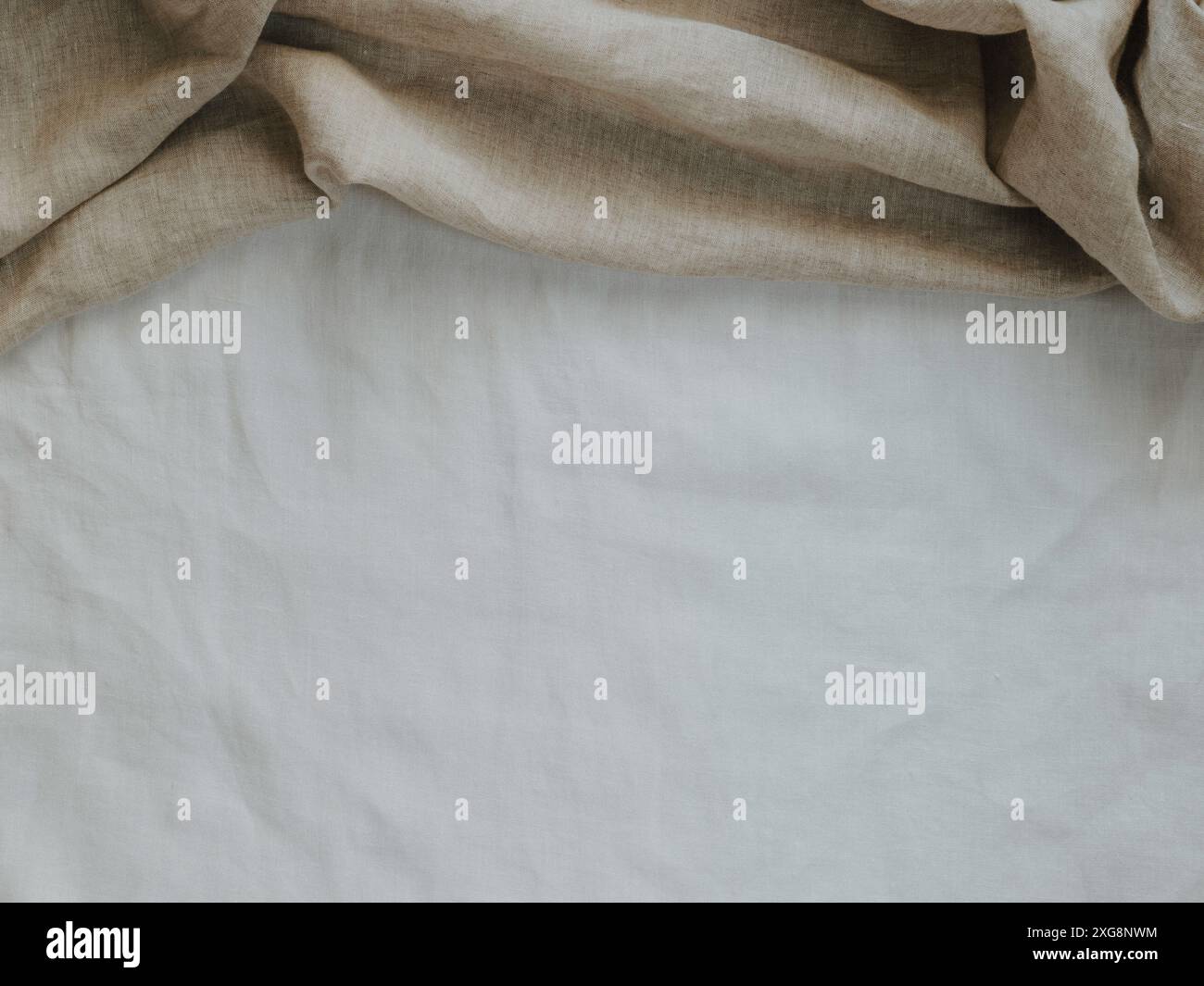 Abstract linen fabric texture background. Natural light brown hue dyed ...