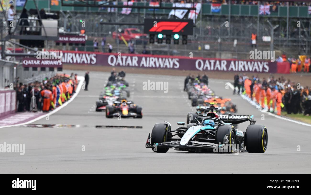 Silverstone Circuit, Northamptonshire, UK. 7th July, 2024. Formula 1 ...