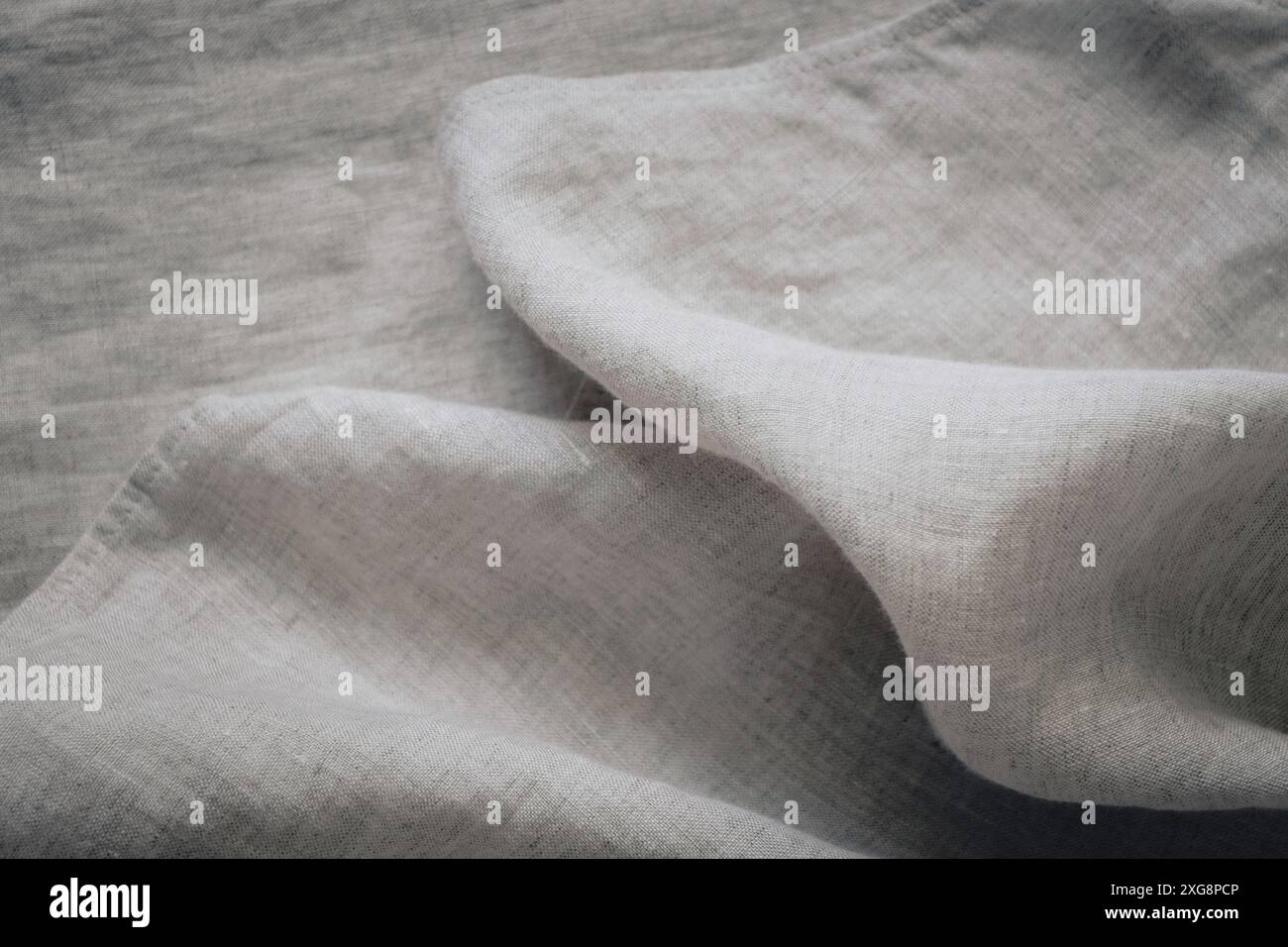 Gray linen fabric texture background. Natural linen bedding background ...