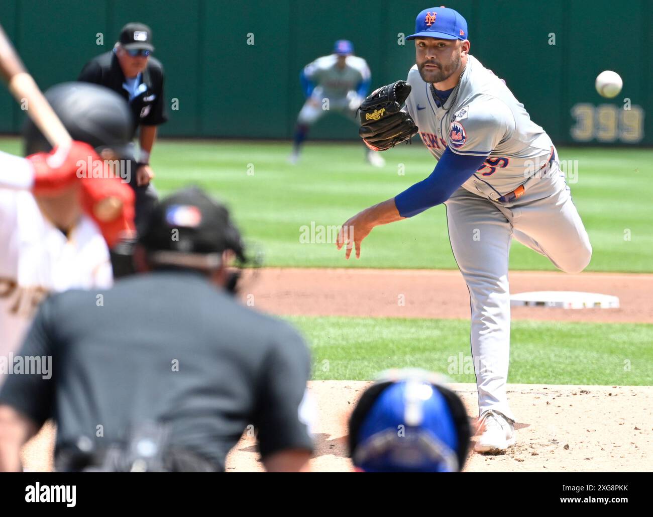 Pittsburgh, United States. 07th July, 2024. New York Mets pitcher Sean ...