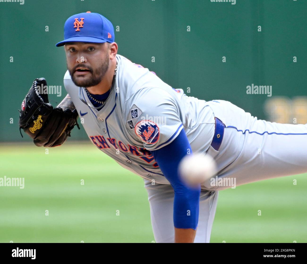 Pittsburgh, United States. 07th July, 2024. New York Mets pitcher Sean ...