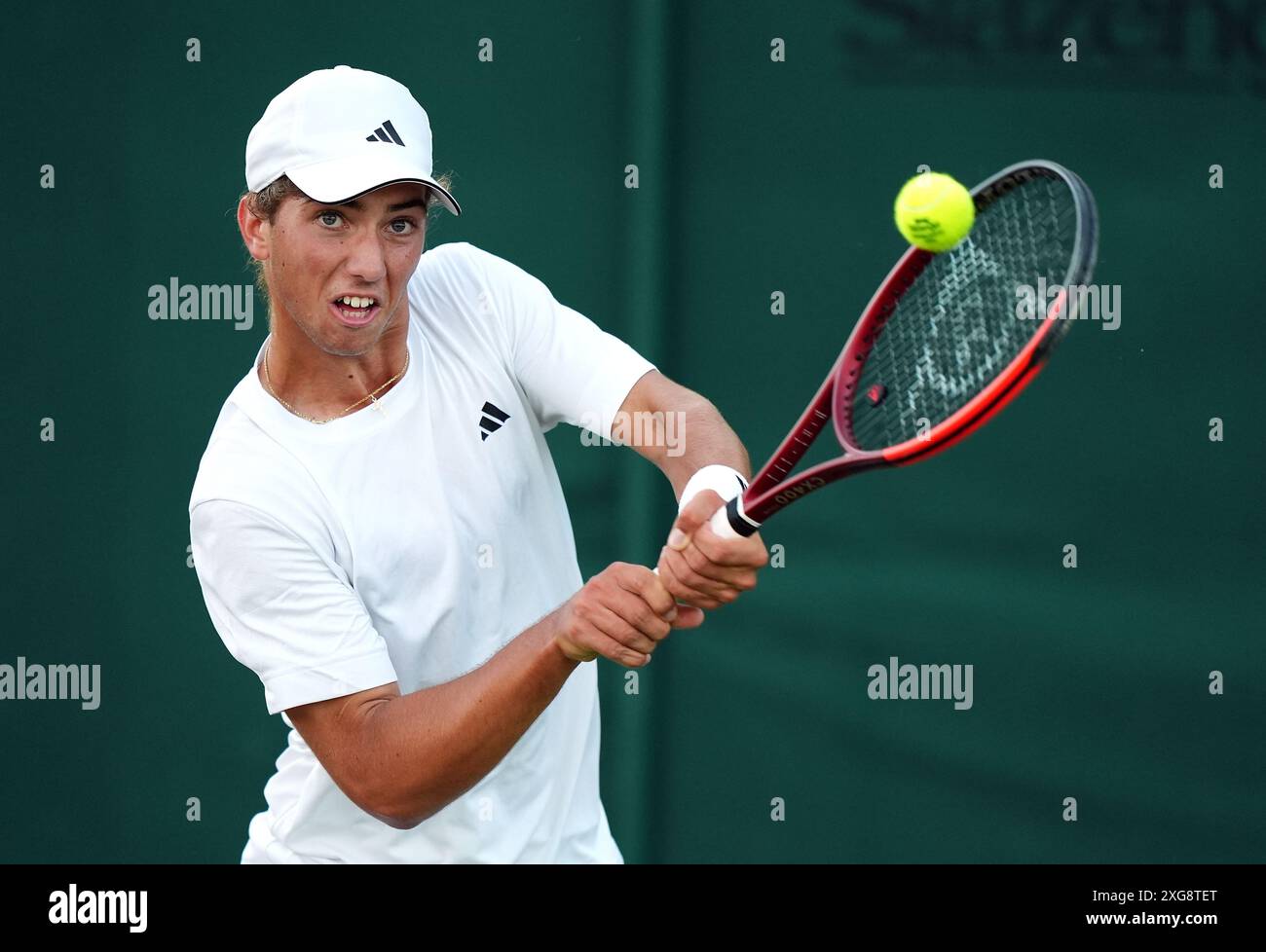 Mark Ceban on day seven of the 2024 Wimbledon Championships at the All ...