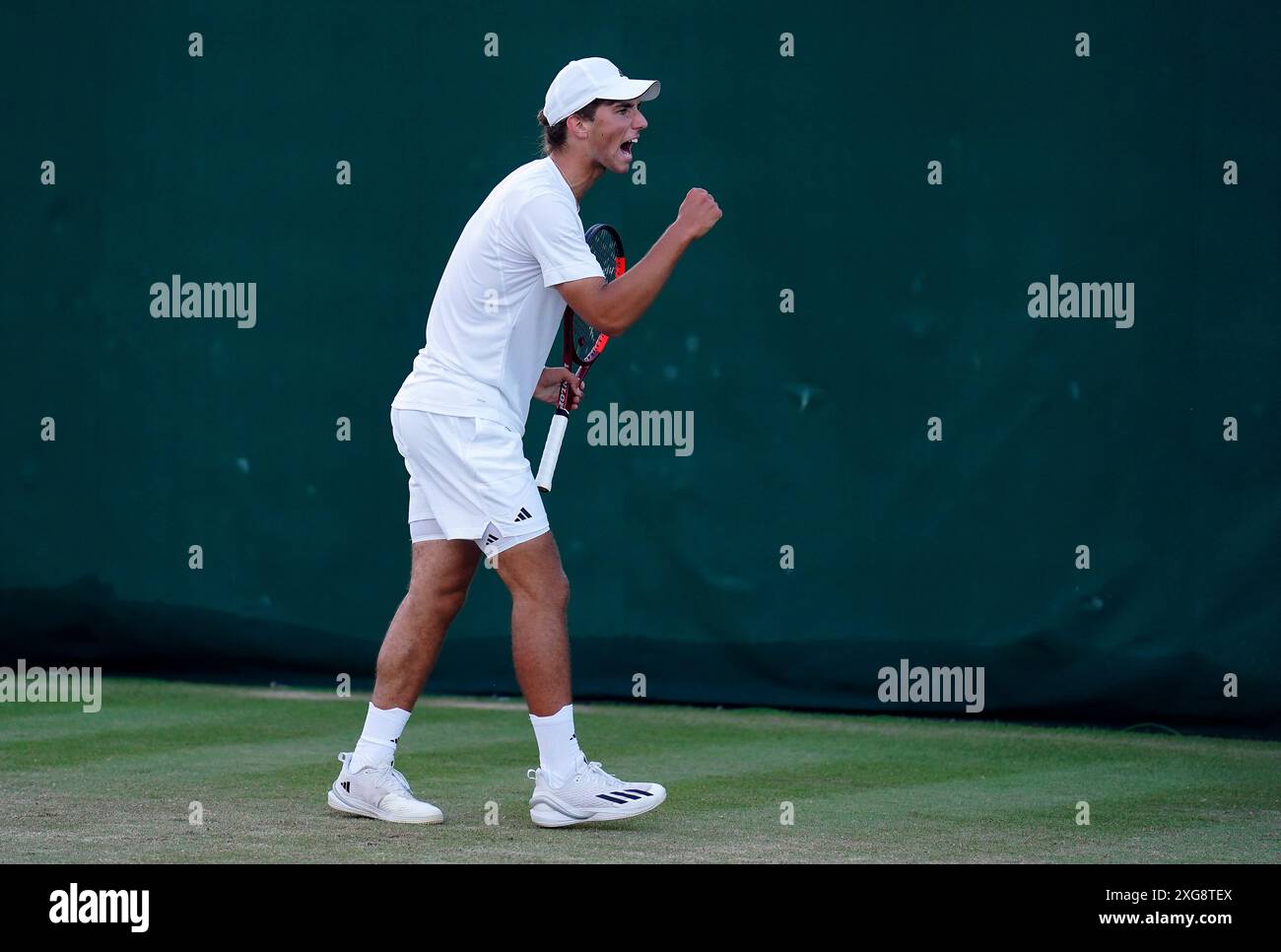 Mark Ceban on day seven of the 2024 Wimbledon Championships at the All ...