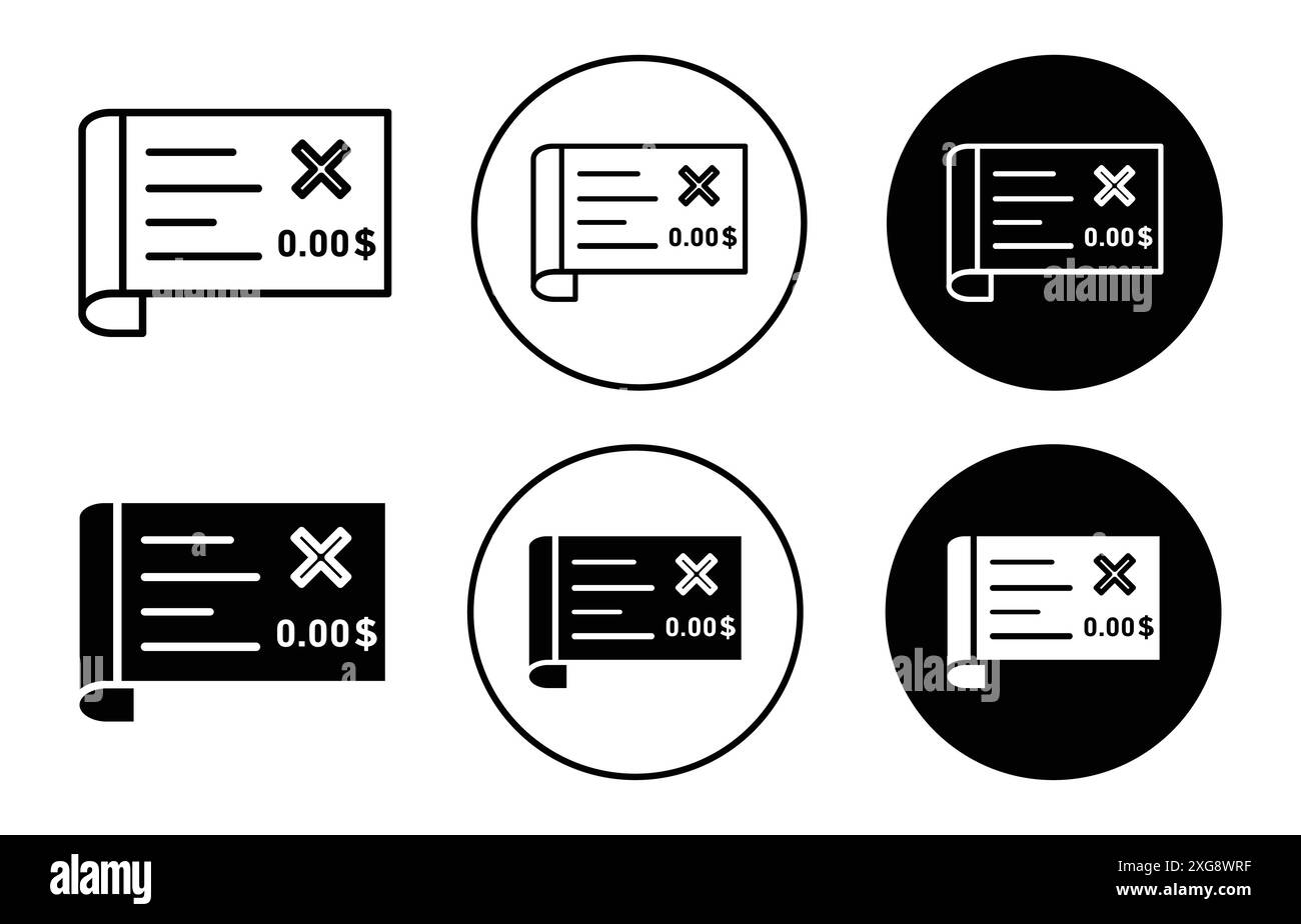 Bounced cheque Stock Vector Images - Alamy