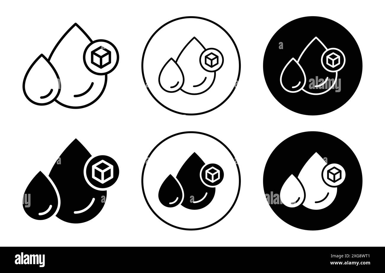 Blood sugar glucose icon vector logo set collection for web app ui ...