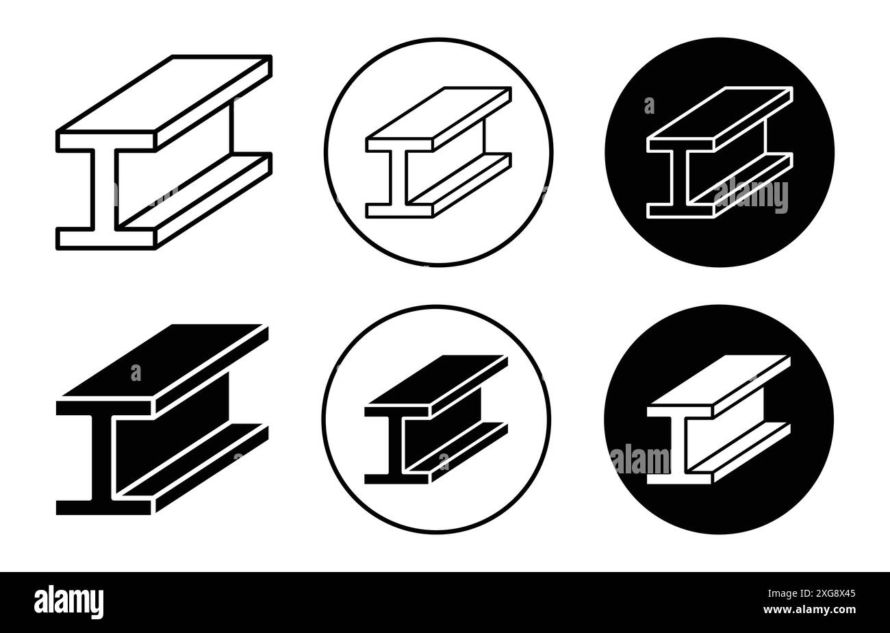 Beam icon vector logo set collection for web app ui Stock Vector Image ...