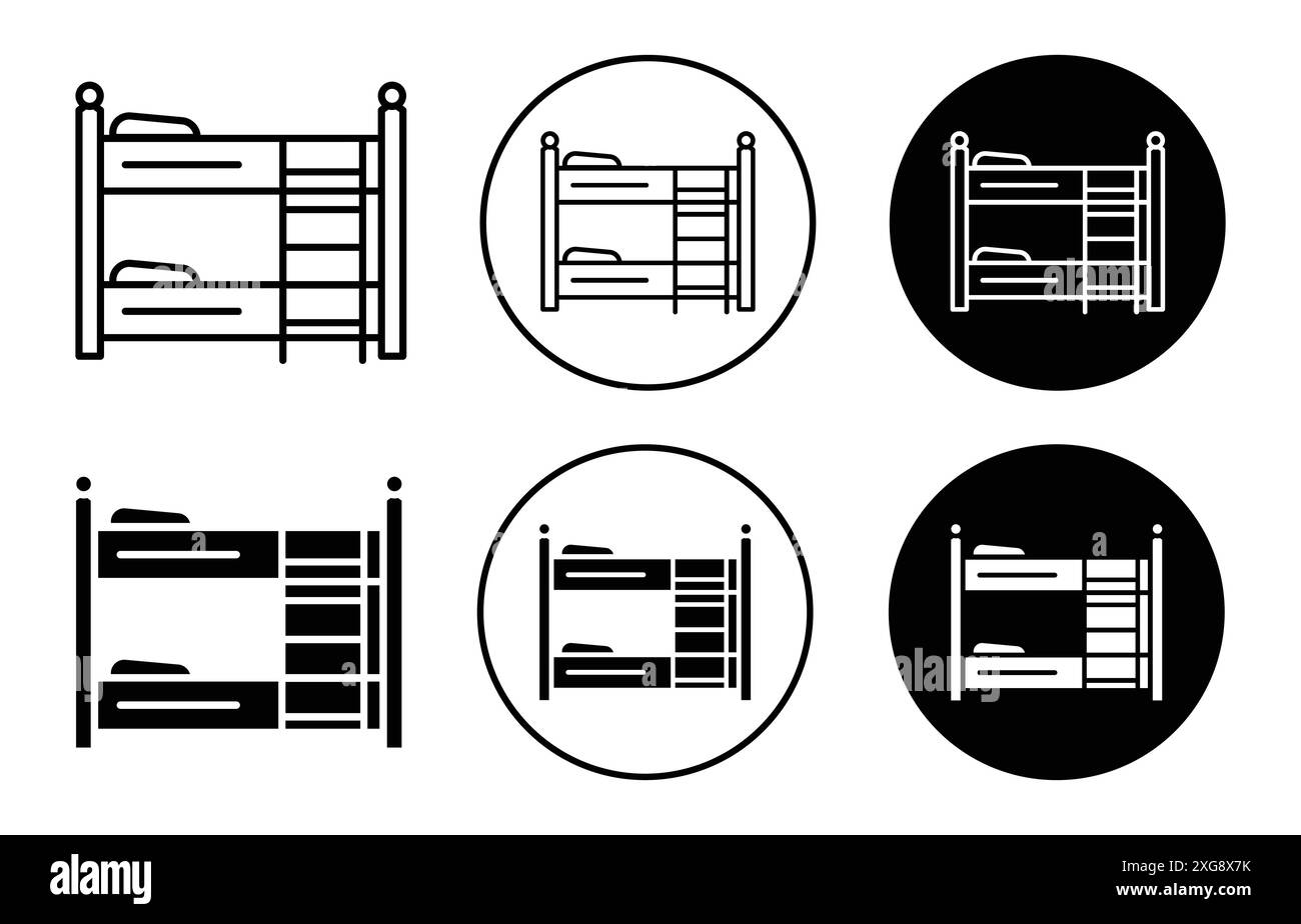 Bunk bed accommodation Stock Vector Images - Alamy