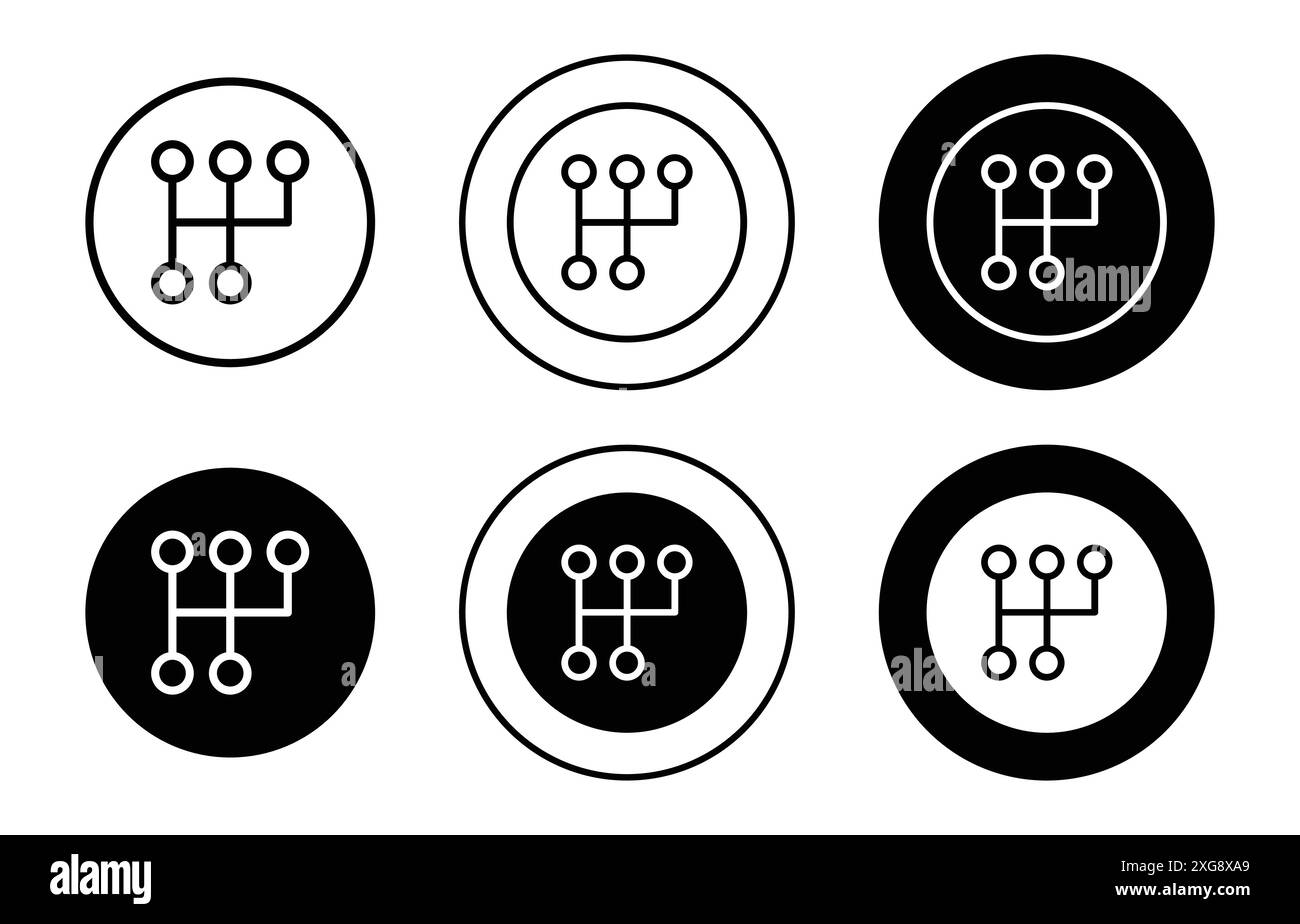 car gearbox Icon vector logo set collection for web app ui Stock Vector Image & Art - Alamy