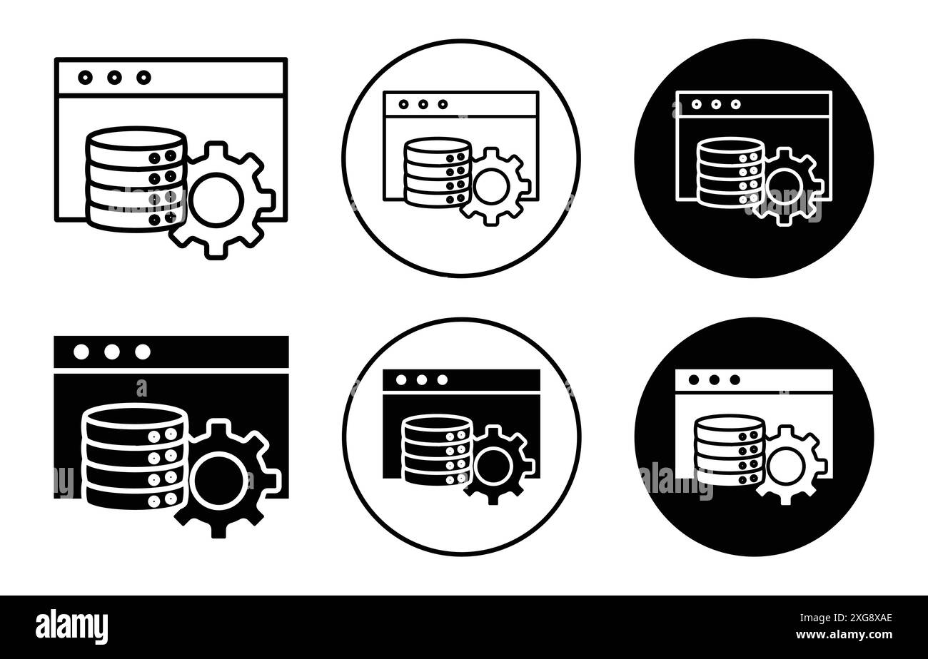 Caching Icon vector logo set collection for web app ui Stock Vector ... Caching Icon vector logo set collection for web app ui Stock Vector ...