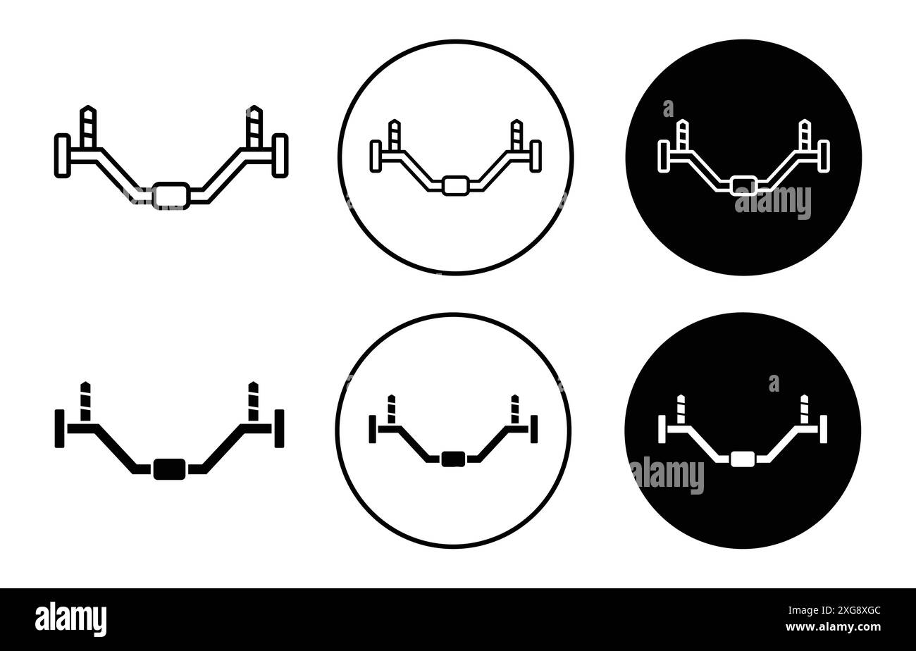 car anti roll bar icon vector logo set collection for web app ui Stock Vector Image & Art - Alamy