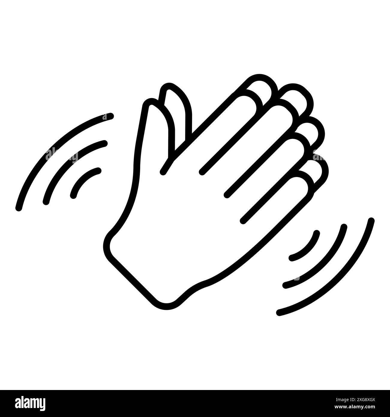 Crowd hands clapping Cut Out Stock Images & Pictures - Alamy