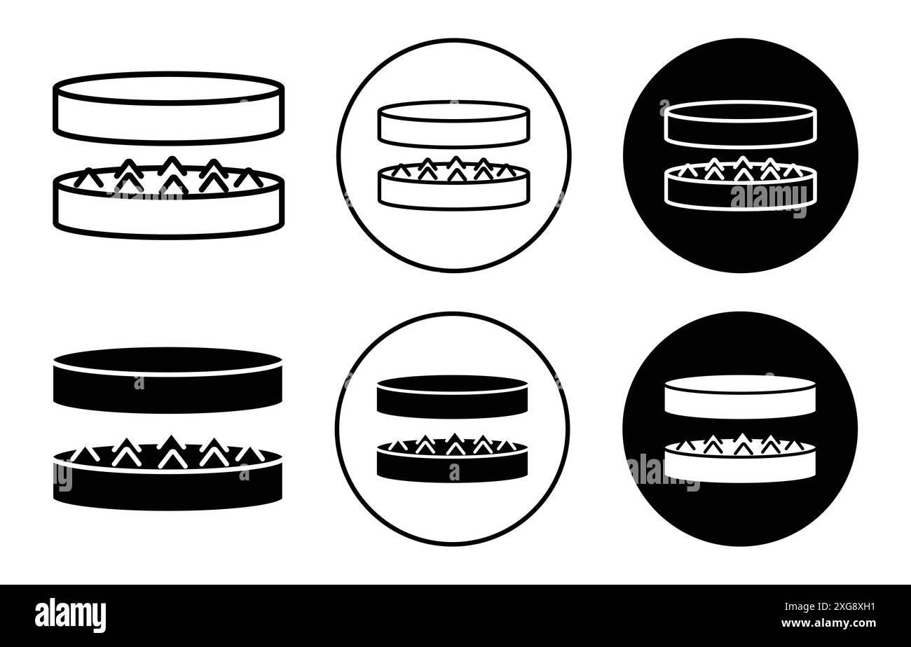 Drugs grinder icon vector logo set collection for web app ui Stock Vector Image & Art - Alamy