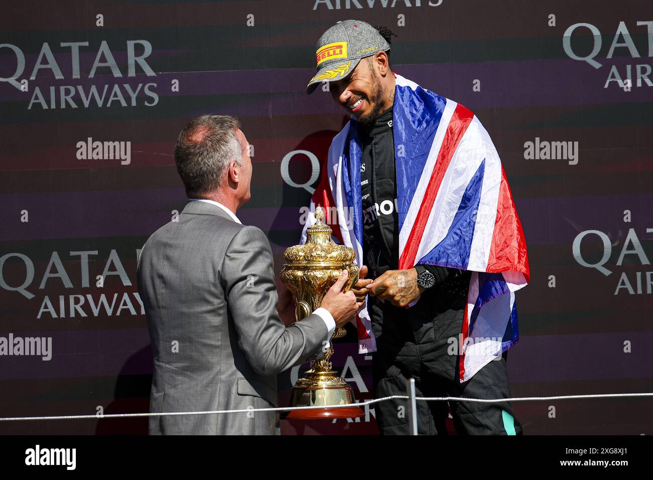 HAMILTON Lewis (gbr), Mercedes AMG F1 Team W15, portrait podium during ...