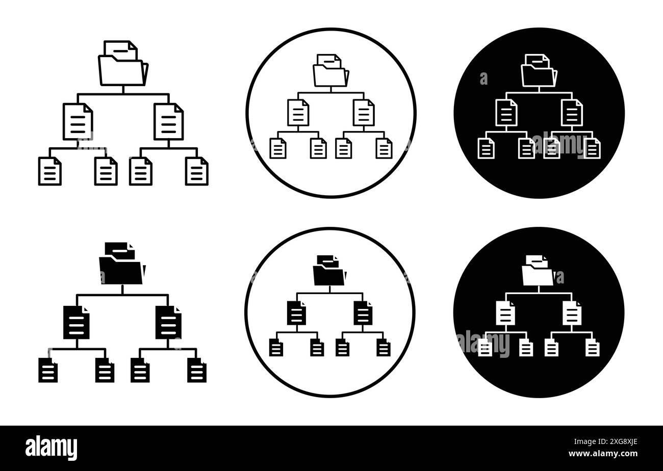 Classification Icon Vector Logo Set Collection For Web App Ui Stock