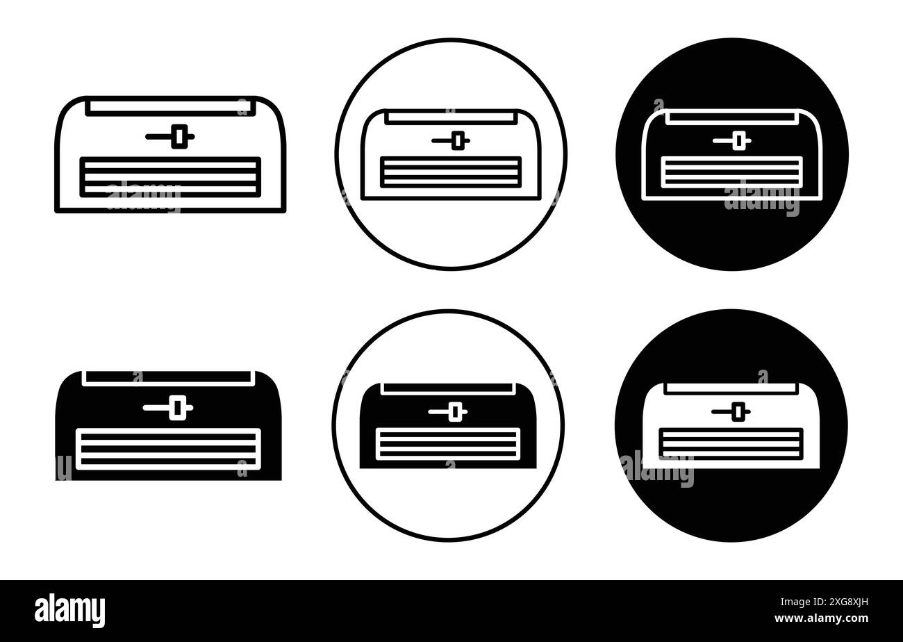 Conditioner heater icon vector logo set collection for web app ui Stock Vector Image & Art - Alamy