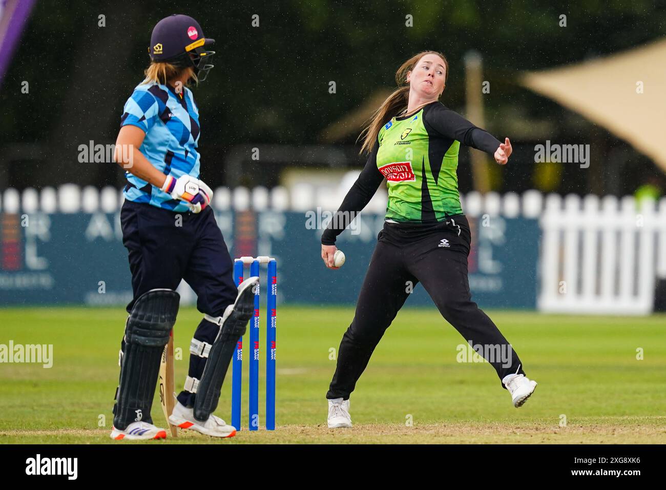 Cheltenham, UK, 7 July 2024. Western Storm's Amanda-Jade Wellington ...