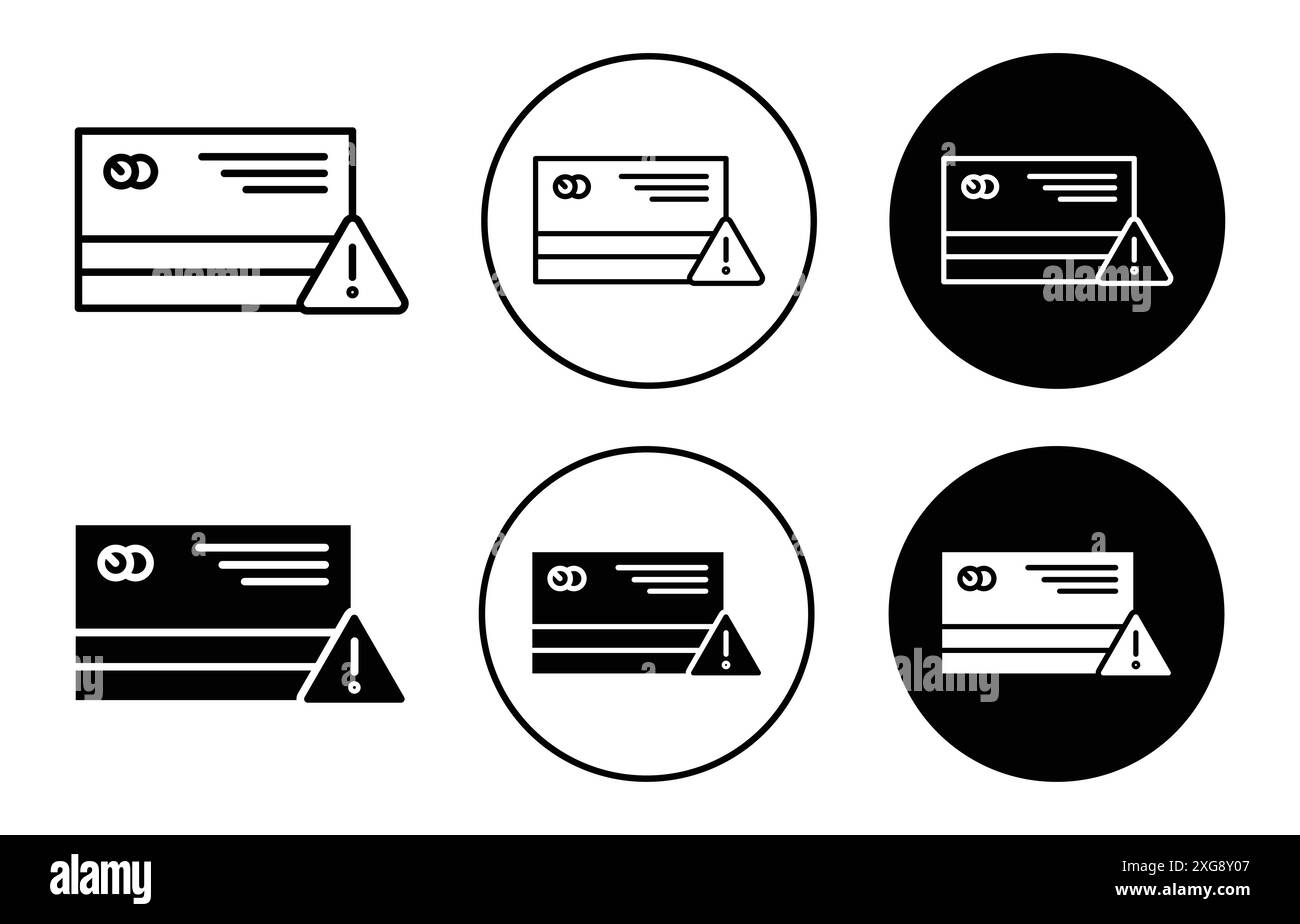 credit risk Icon vector logo set collection for web app ui Stock Vector ...