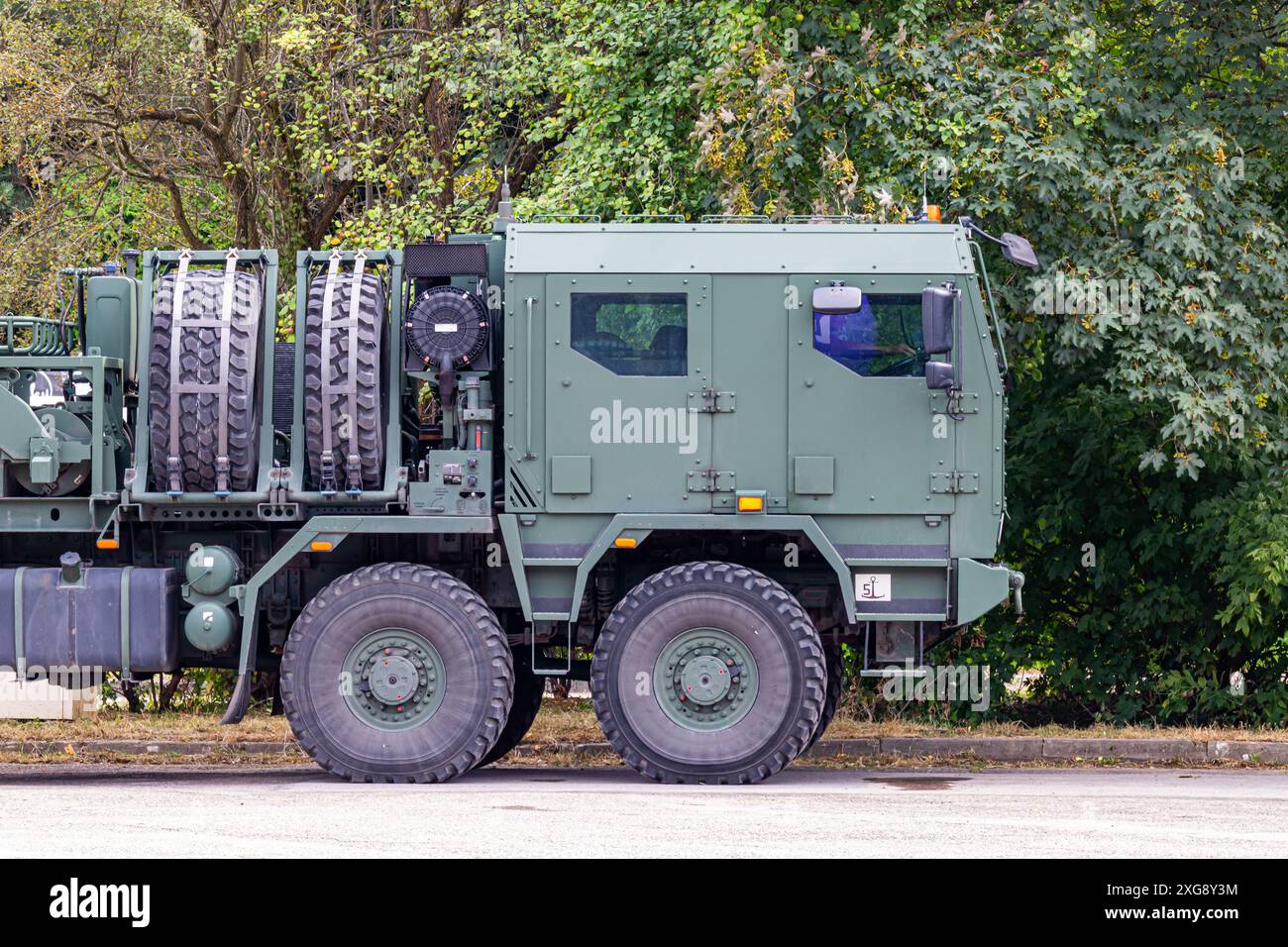 July 7, 2024 Krasnik Poland. Presentation of military vehicles Stock ...