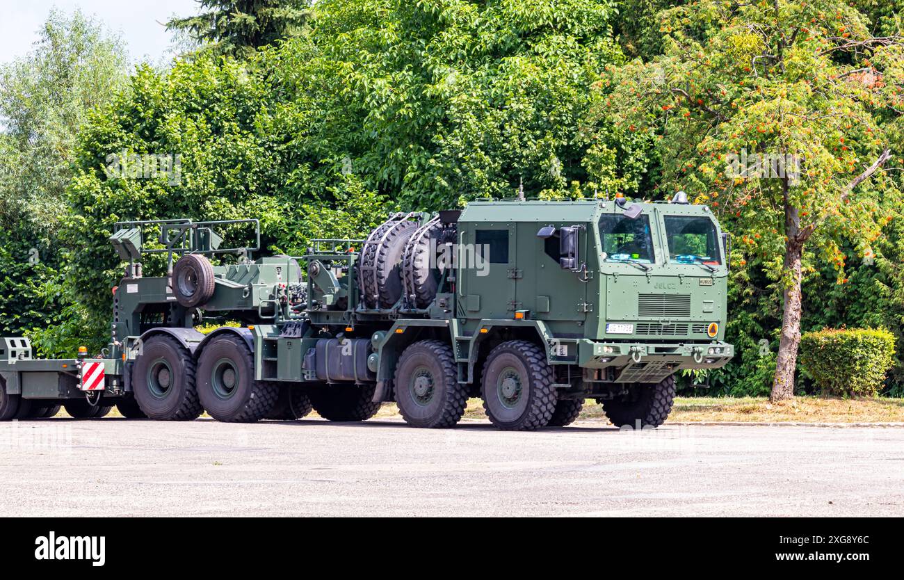 July 7, 2024 Krasnik Poland. Presentation of military vehicles Stock ...
