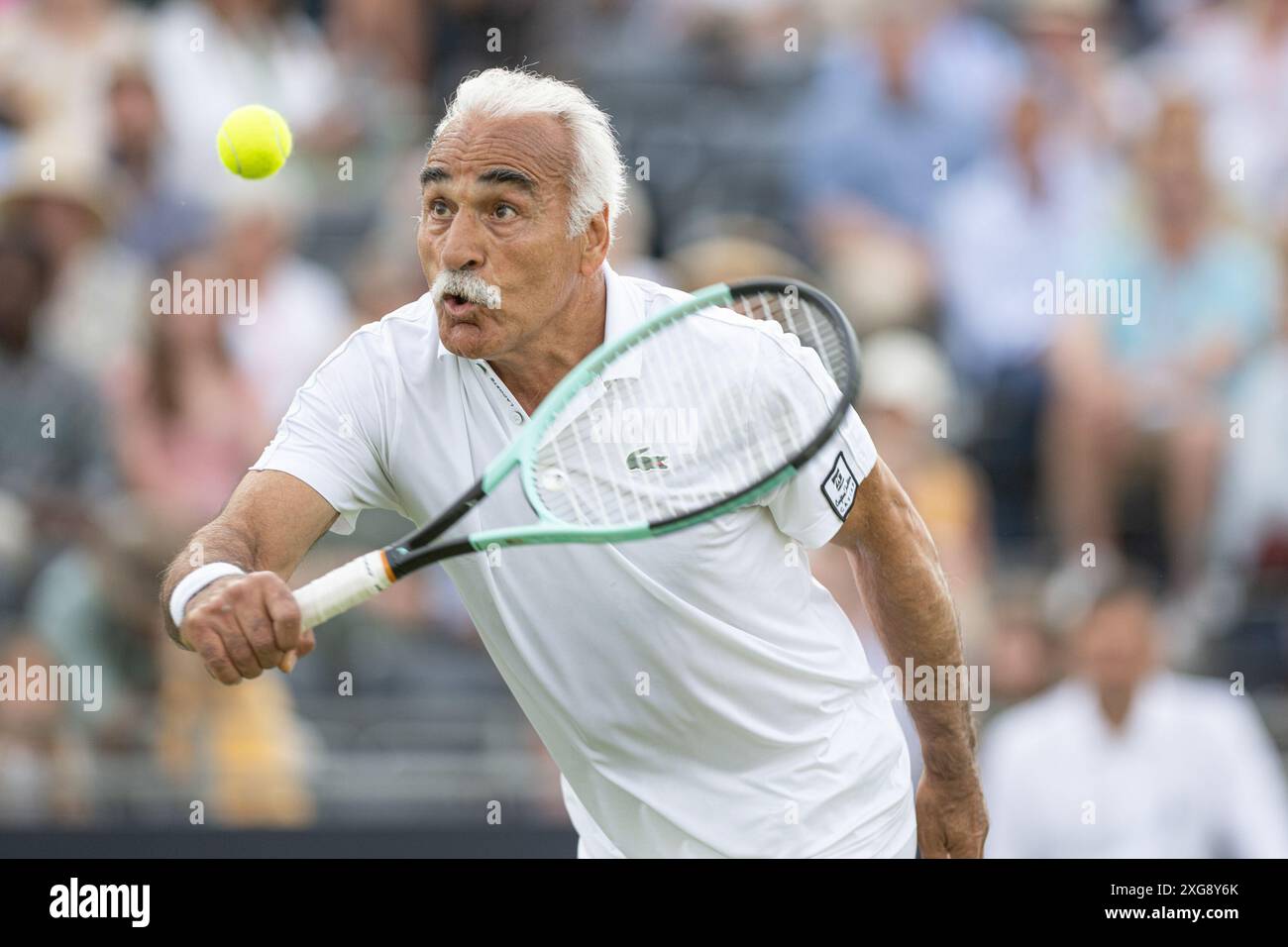 Mansour Bahrami playing as part of The Legends Doubles match comprising ...