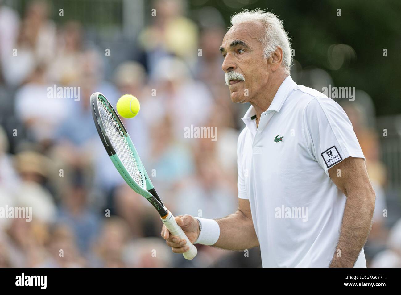 Mansour Bahrami playing as part of The Legends Doubles match comprising ...