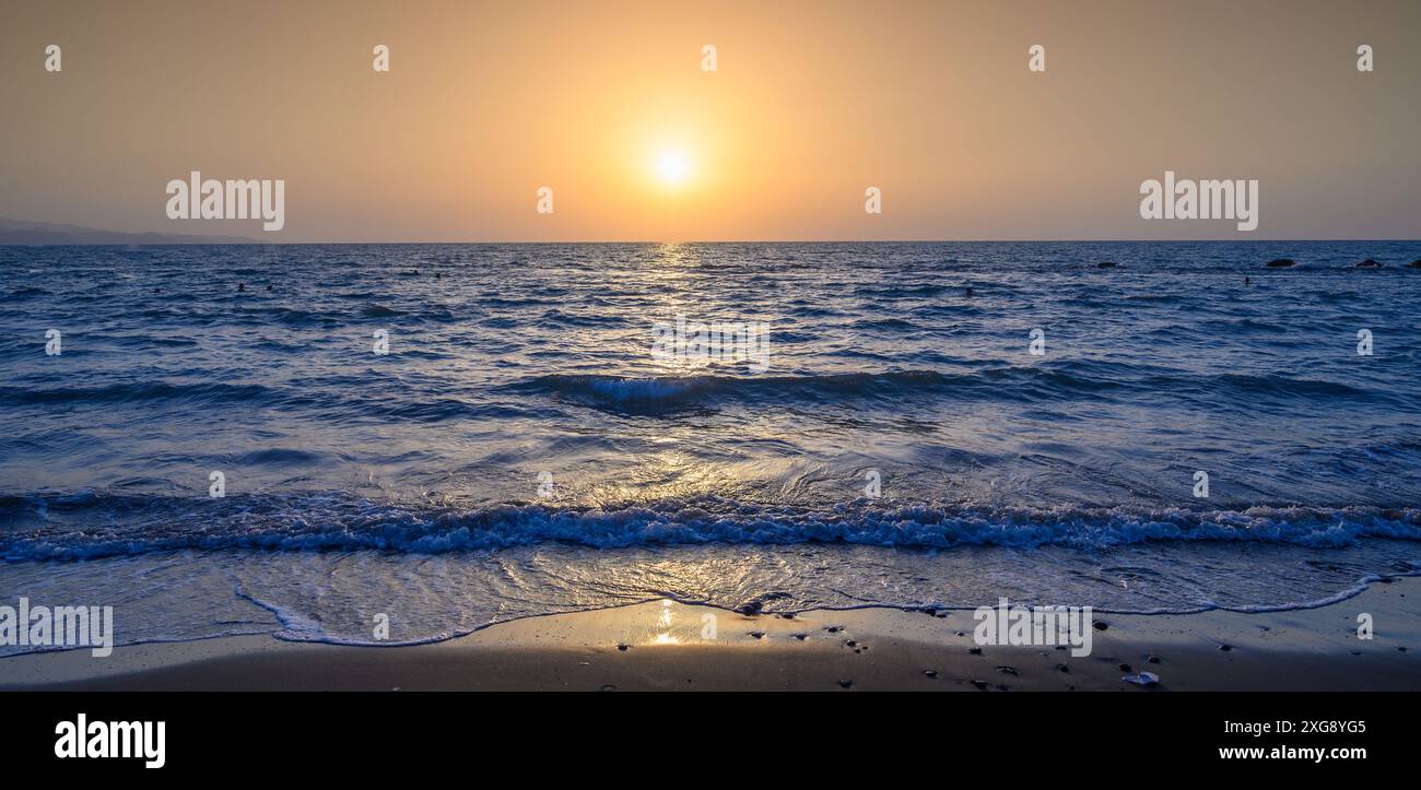 Amazing image of sunset in Cyprus Stock Photo - Alamy