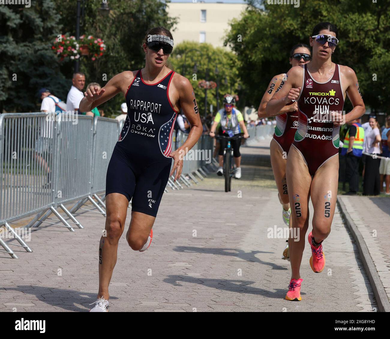 Summer Rappaport, Left, of Thornton, CO, and Zsófia Kovács, of Hungary ...