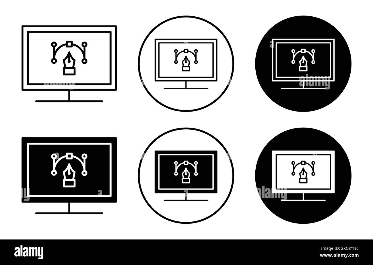 Motion Graphics Icon Vector Logo Set Collection For Web App Ui Stock