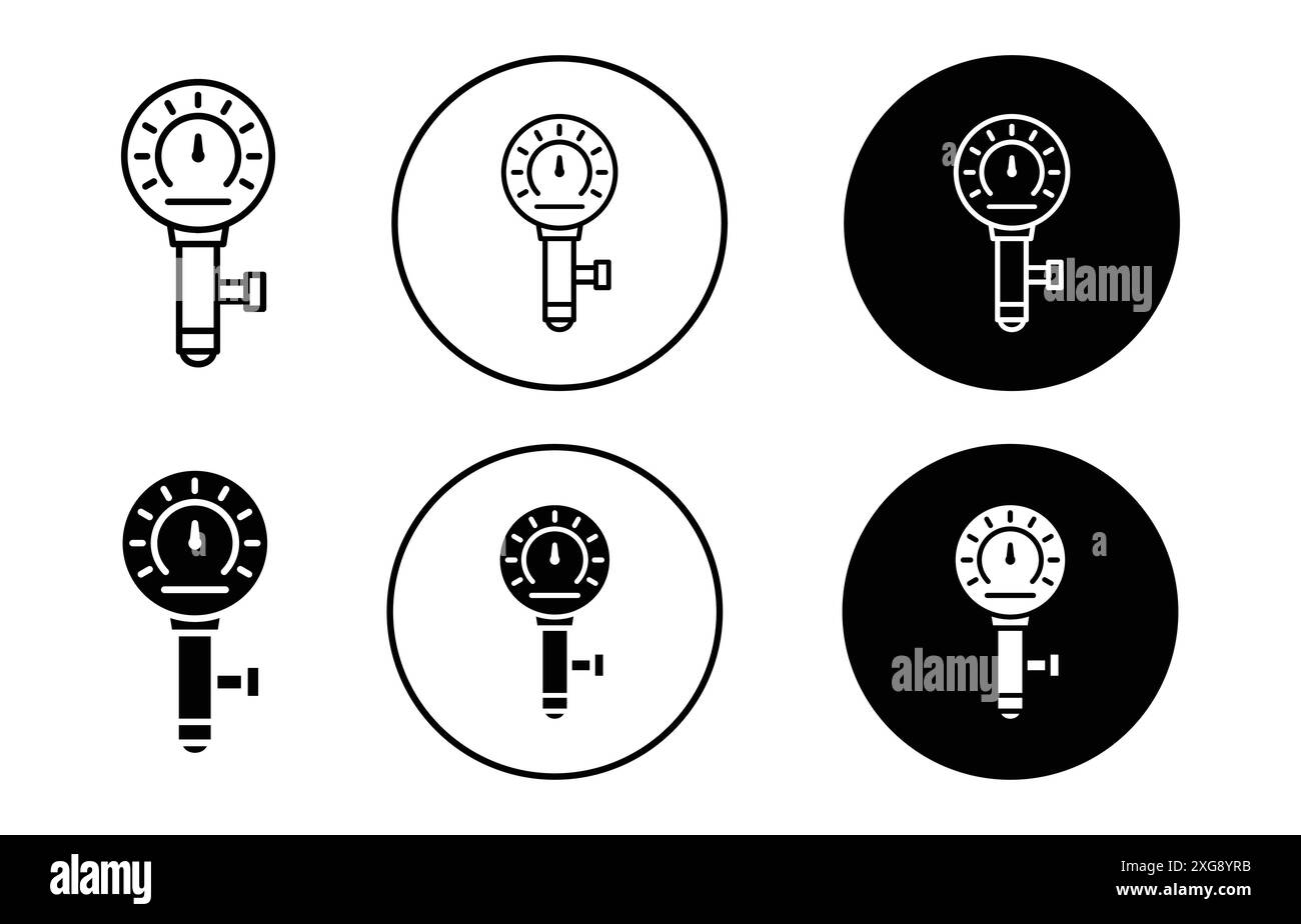 Pipeline pressure gauge Stock Vector Images - Alamy
