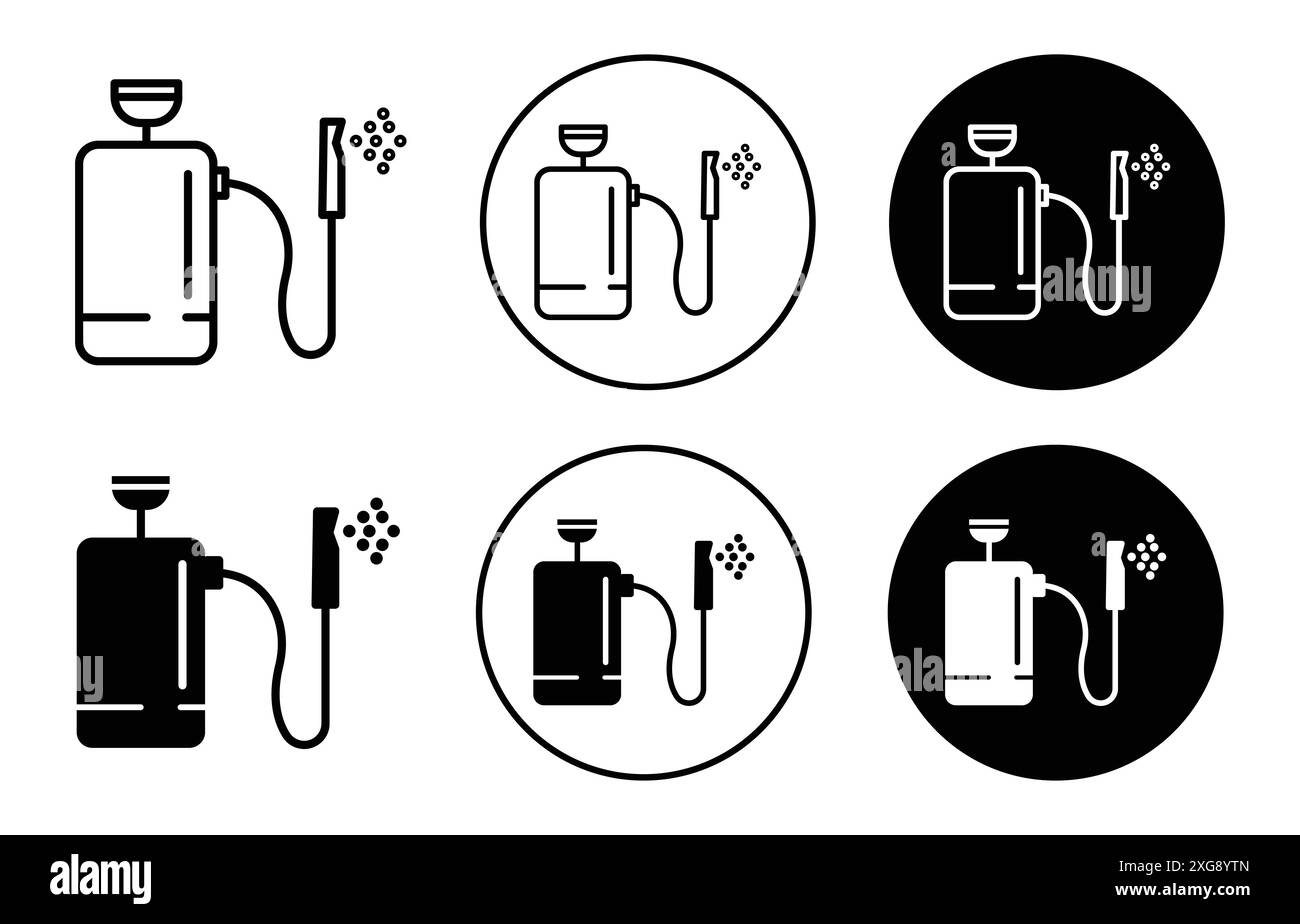 Pressure sprayer icon vector logo set collection for web app ui Stock Vector Image & Art - Alamy