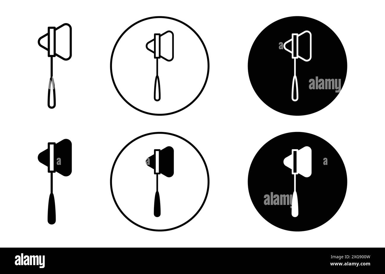 reflex hammer icon vector logo set collection for web app ui Stock ...