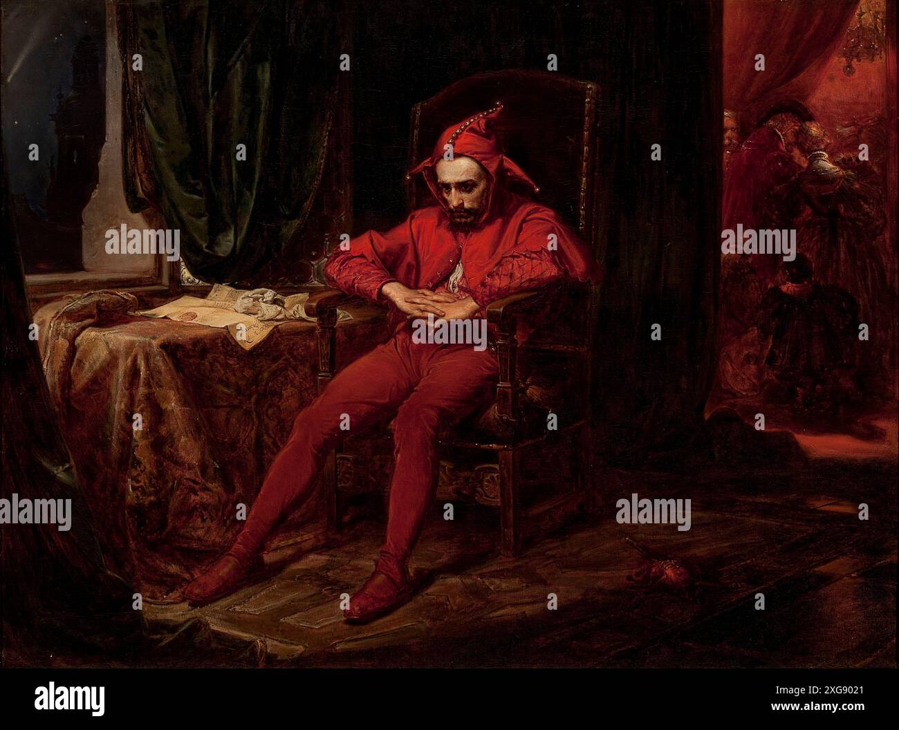 Jan Matejko, Stanczyk, 1862, Warsaw National Museum, Warsaw Stock Photo ...