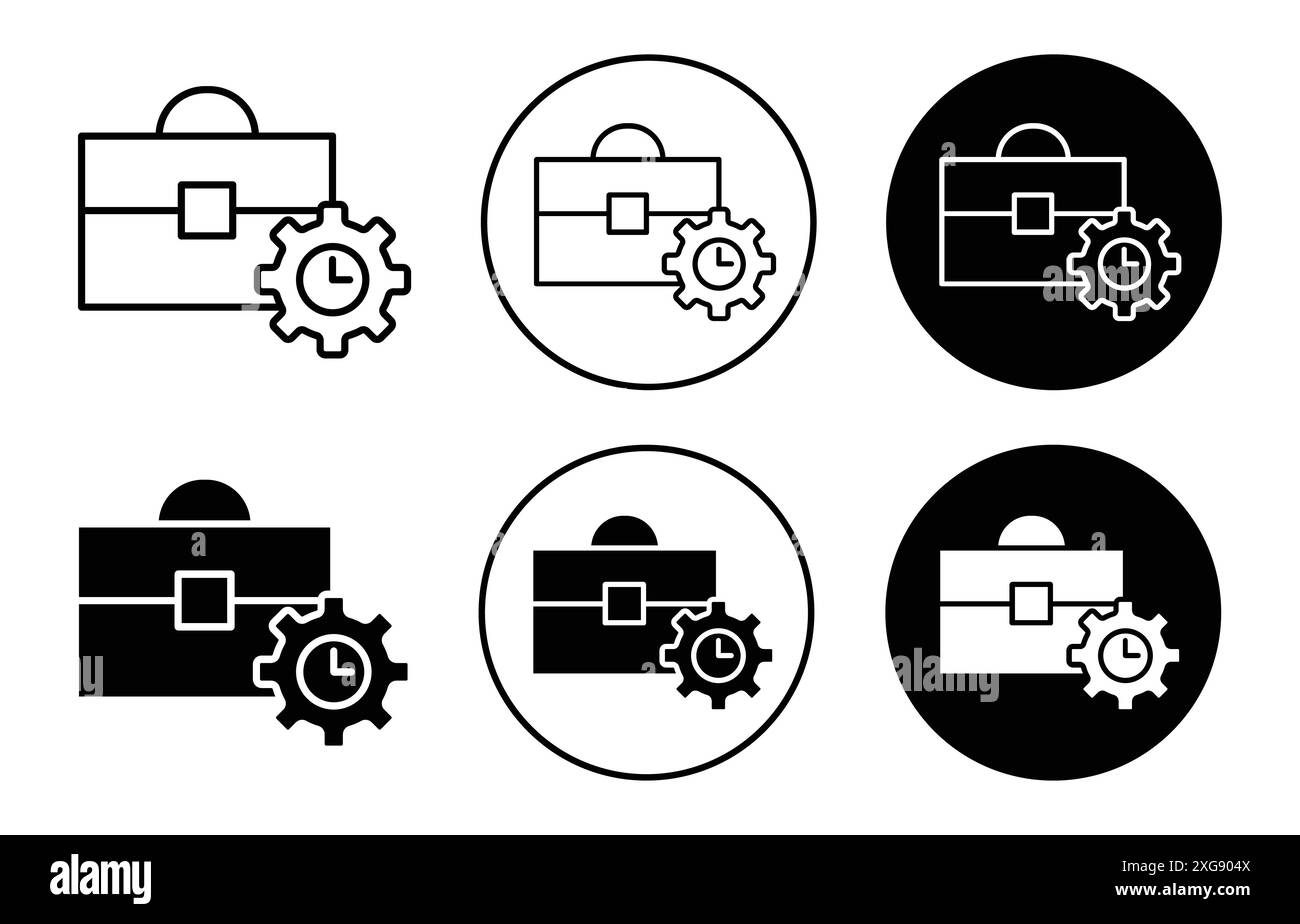 Work experience icon vector logo set collection for web app ui Stock Vector Image & Art - Alamy