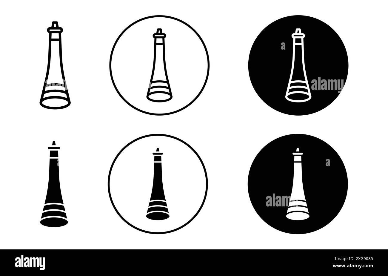 Vuvuzela trumpet icon vector logo set collection for web app ui Stock ...