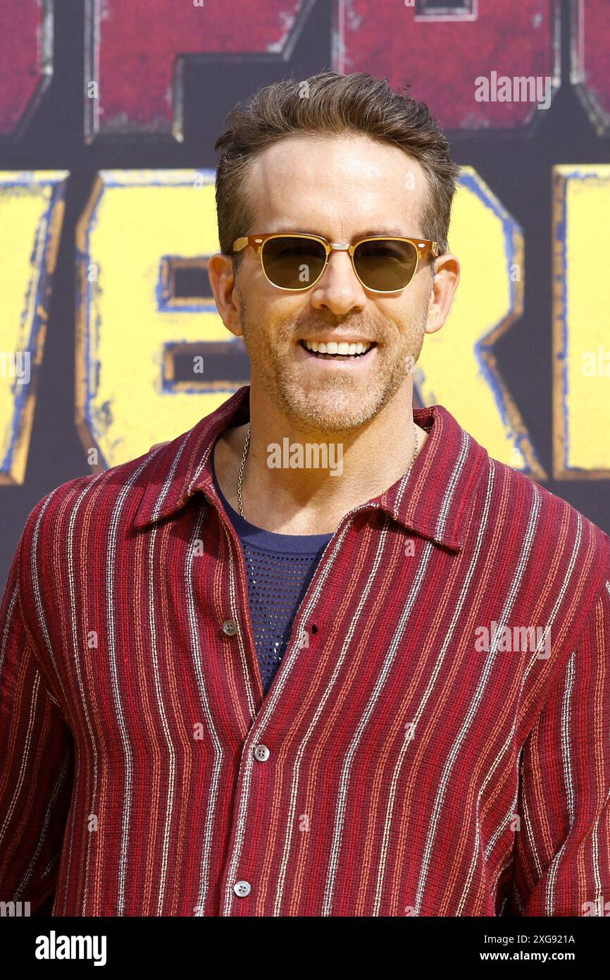 Ryan Reynolds bei der Deadpool & Wolverine Film Premiere am 7.07.2024 ...