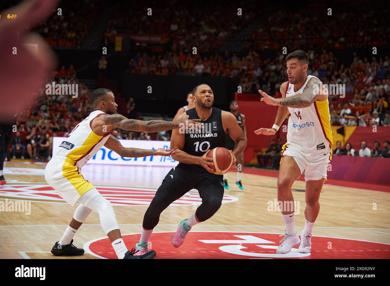Eric Gordon from Bahamas team seen in action during the game between ...