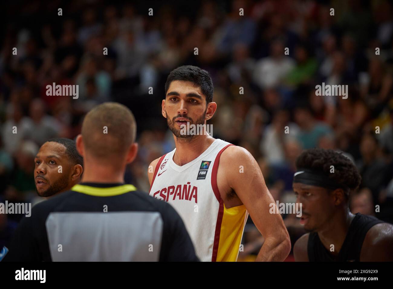 Santiago Aldama from Spain team seen in action during the game between ...