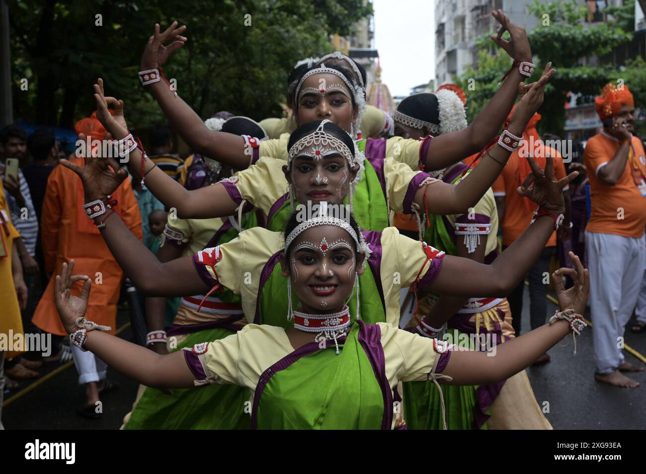NAVI MUMBAI, INDIA - JULY 7: Artists perform on the occasion of ...