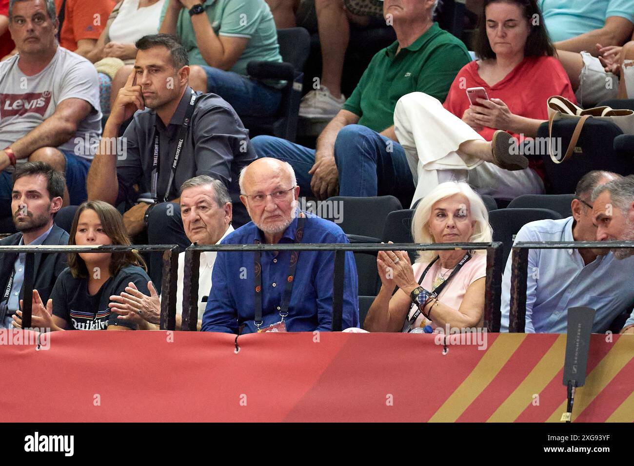 Paco Roig seen in action during the game between Spain and Bahamas in ...