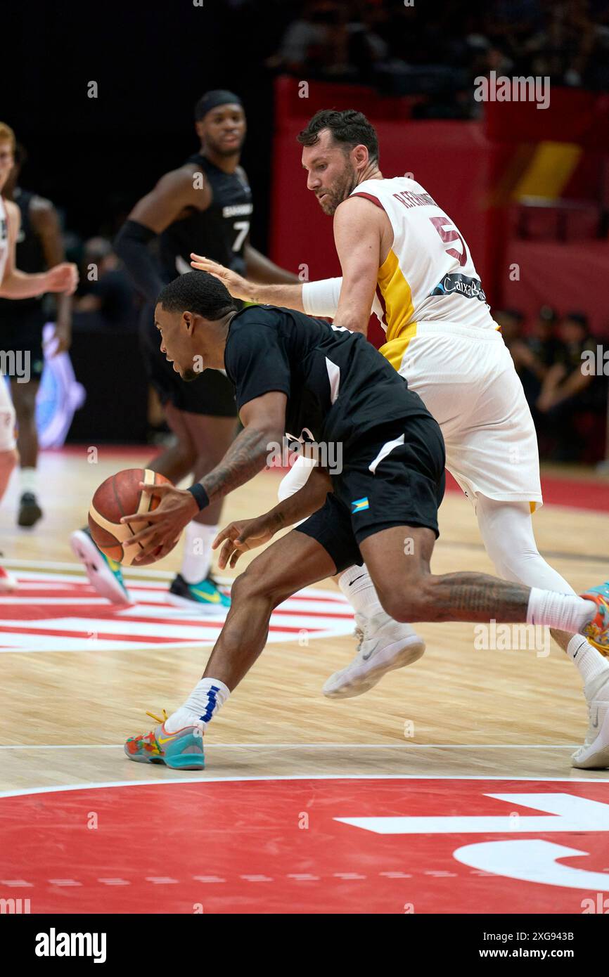 Rudy Fernandez from Spain team seen in action during the game between ...