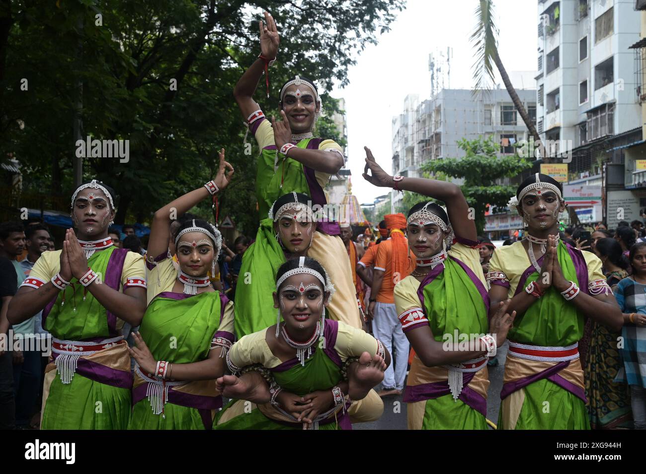 NAVI MUMBAI, INDIA - JULY 7: Artists perform on the occasion of ...
