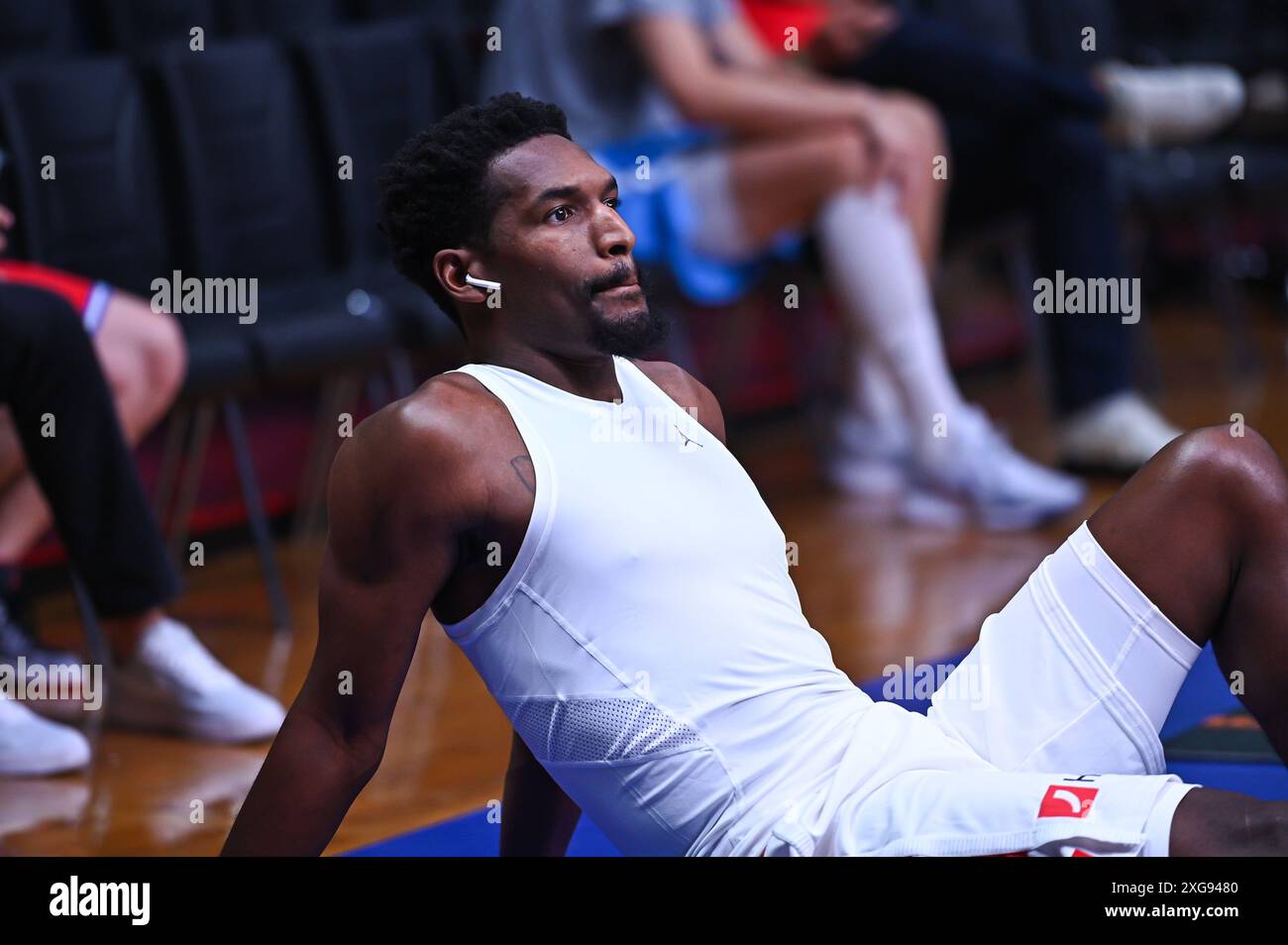 3 Jaleen Smith of Croatia is playnig during the FIBA Olympic Qualifying ...