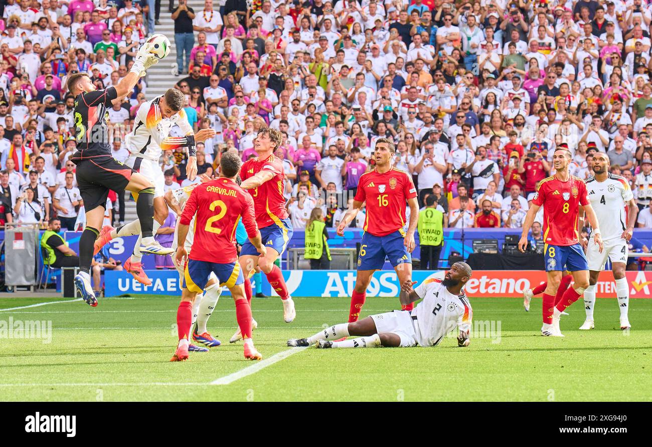 Stuttgart, Germany. 05th July, 2024. action, area scene, scene in front of goal, Goal space ...