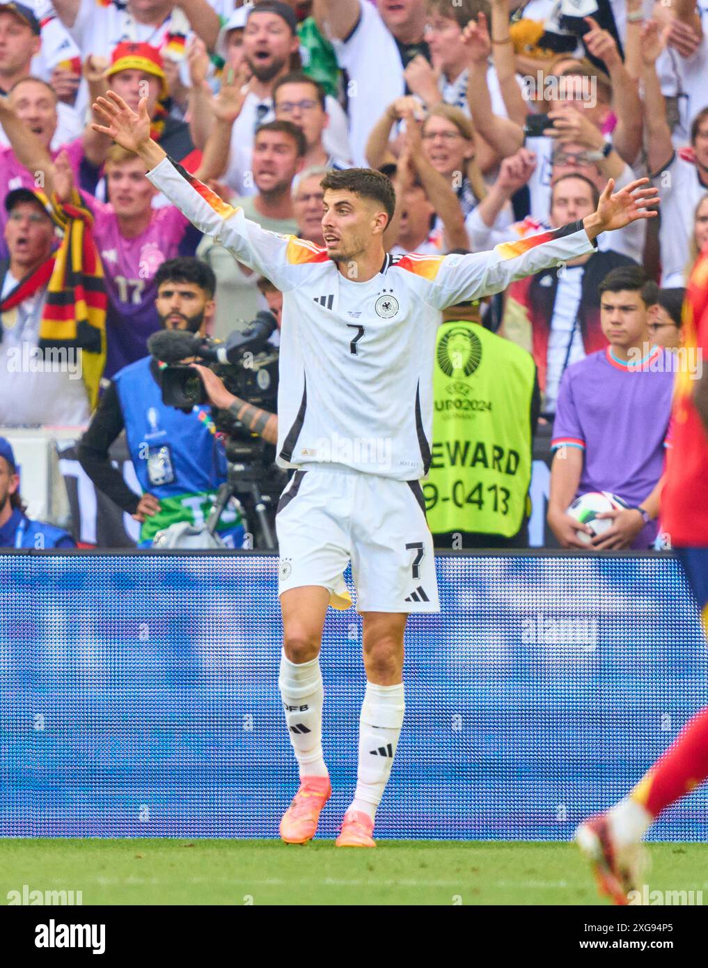 Kai Havertz, DFB 7 in the quarter final match GERMANY, Spain. , . on ...