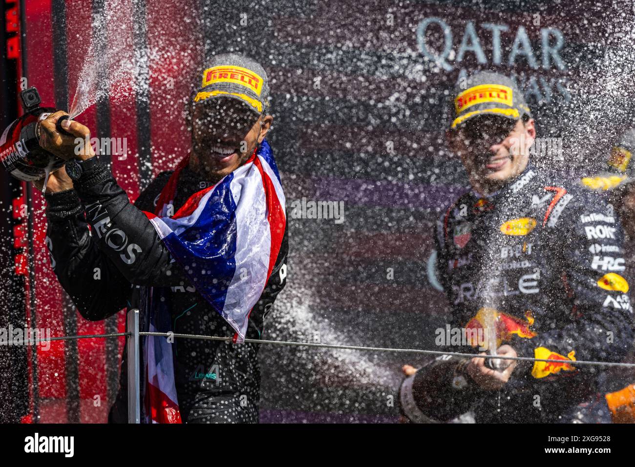 Podium of the Race on day 4, Sunday july 7, 2024 of the formula 1 qatar ...