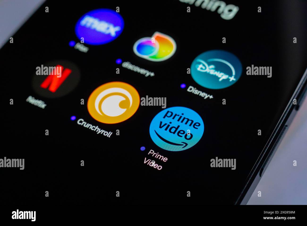 In this photo illustration, the logos of video streaming apps Max ...